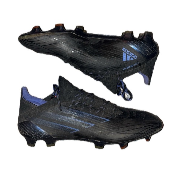 adidas | Shoes | Adidas Speedflow Black And Blue Soccer Shoes | Poshmark
